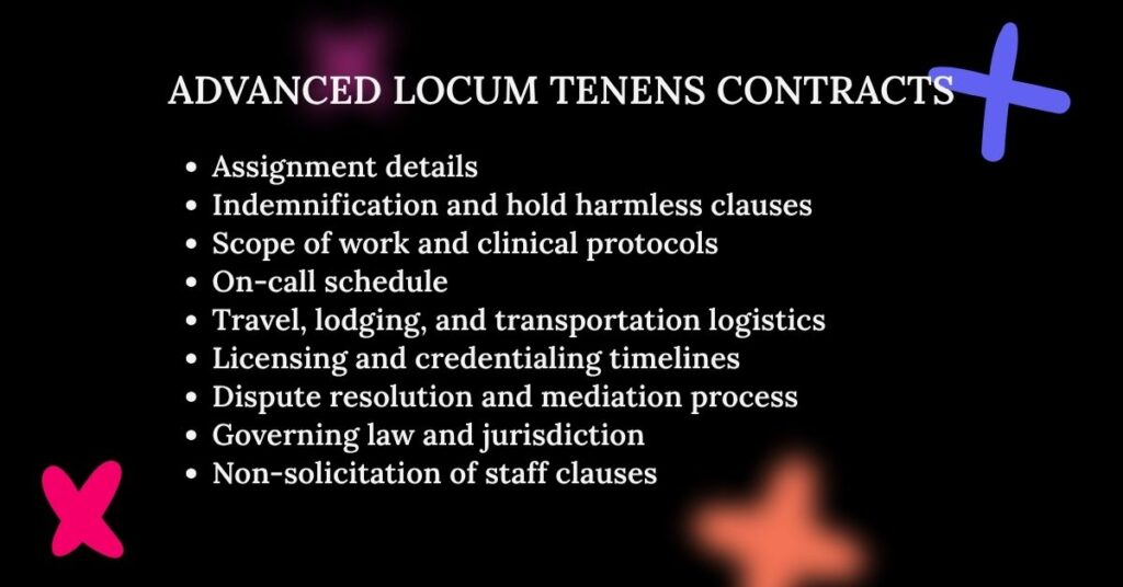An Advanced Guide to the Locum Tenens Contract